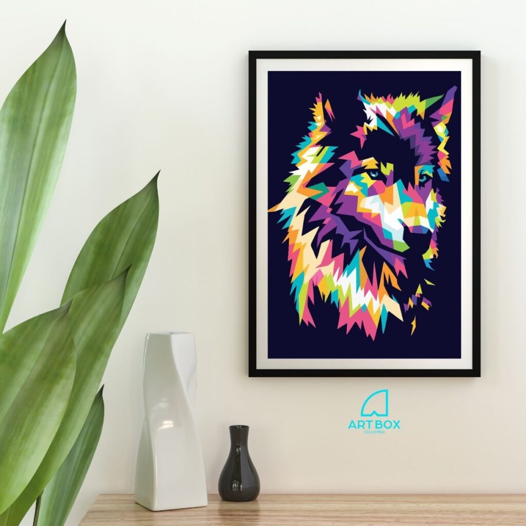 Lobo-Kit de pintura por números. - Art Box